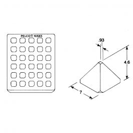 Pyramid tip mould