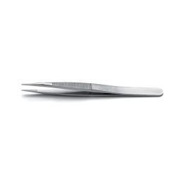 High Precision Tweezers, Straight, Thick, Strong, Serrated Tips